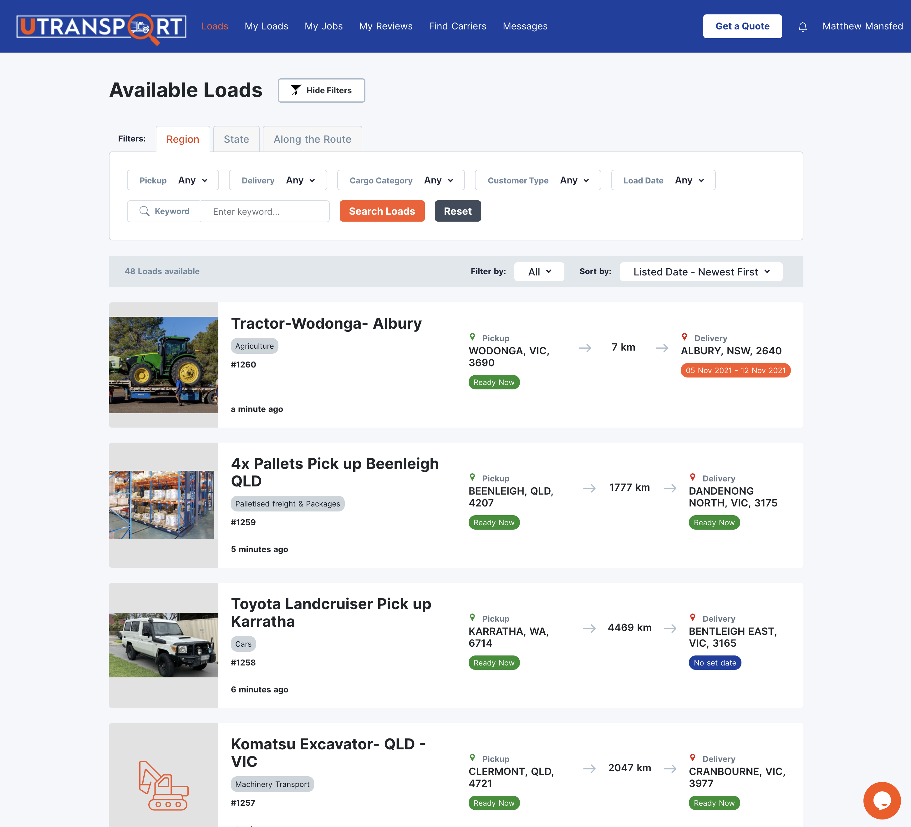 Get Truck Transport Quotes